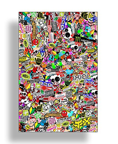 Graffiti Sticker Bomb 110 scale RC Remote Control Scale Body Display ...