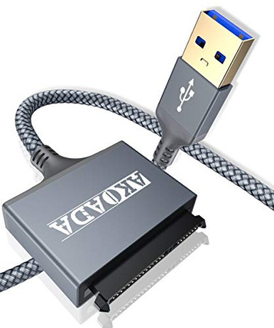 SATA to USB 3.0 Adapter?1FT? AkoaDa Durable Nylon Braid USB 3.0 to SATA ...