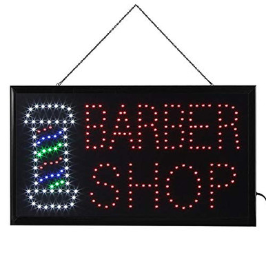Greensen LED Neon Sign Neon Light Display Sign Barber Shop Hanging Sign ...