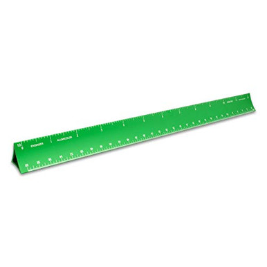Alumicolor 12-inch Aluminum Engineer Hollow Scale for School Office Art ...