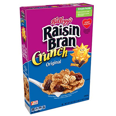 `-Discontinued Version- Kelloggs Raisin Bran Crunch Breakfast Cereal ...