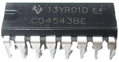 Texas Instruments CD4543BE CD4543 CMOS BCD-to-Seven-Segment Latch ...