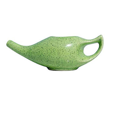 HealthGoodsIn - Porcelain Ceramic Neti Pot for Nasal Cleansing Freckle ...