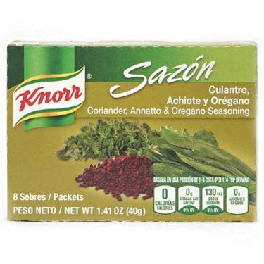 Knorr Sazon Seasoning Coriander Annatto and Oregano 1.4 oz 8 ct ...