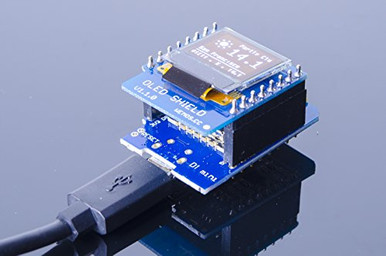 ACROBOTIC WeMos ESP8266 D1 Mini 64x48 Monochrome OLED Display Shield for Arduino NodeMCU ...