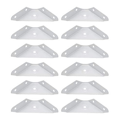 Geesatis 12 Pcs Corner Support Shelf Bracket Metal Triangle Shape ...