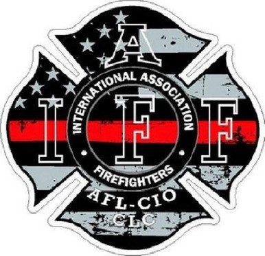 3M Reflective Sticker IAFF Thin Red Line Maltese Decal Firefighter for ...