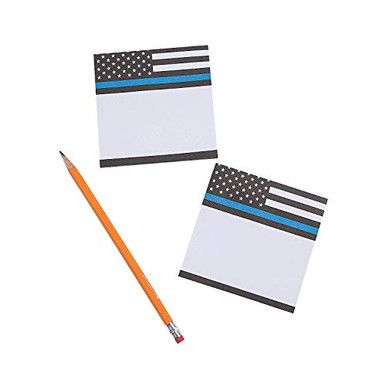 Fun Express - Thin Blue Line Sticky Notes for Fourth of July ...