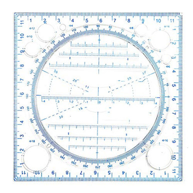 HXAZGSJA Multifunctional Drawing Ruler Multipurpose Draw Round Curve ...