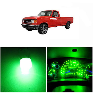 WLJH Bright Green LED Bulb Instrument Panel Cluster Gauge Light Dash ...