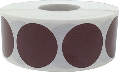 Brown Color Coding Labels for Organizing Inventory 1 Inch Round Circle ...
