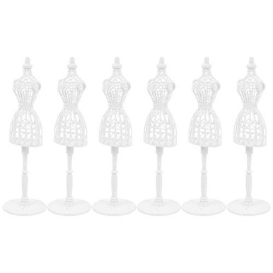 EXCEART 6pcs Doll Dress Forms Doll Cloth Hanger Cloth Gown Mannequin ...