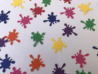 Paint Splatter Confetti - Paint Confetti - Art Party Decor - Art ...