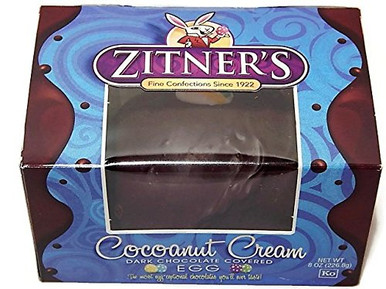Zitners Dark Chocolate Covered Cocoanut Cream Egg 8 Oz ...