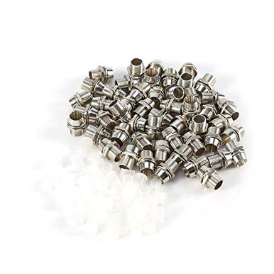 5mm panel mount led 50 pcs Silver LED Holders Panel Display Thread ...