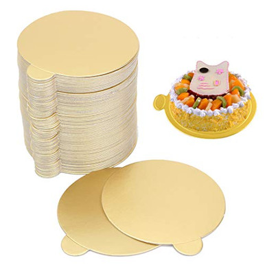 iSuperb 100PCS Mini Single Portion Cake Boards Gold Mousse Cake ...