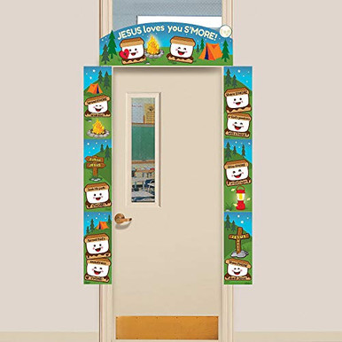 Fun Express - Jesus Loves You Smore Door Border - Party Decor - Door ...
