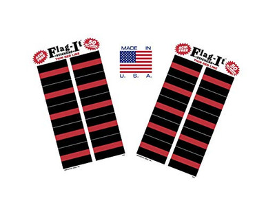 Made in The USA 2 Packs of Flag-It Thin Red Line Flag Stickers 100 Thin ...