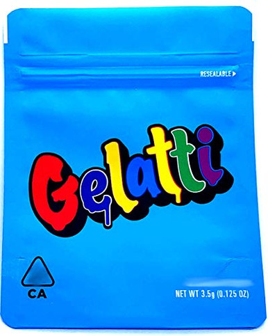 25 Pack Cookies Gelatti Mylar Bags 3.5g Smellproof Heatseal Ziplock ...