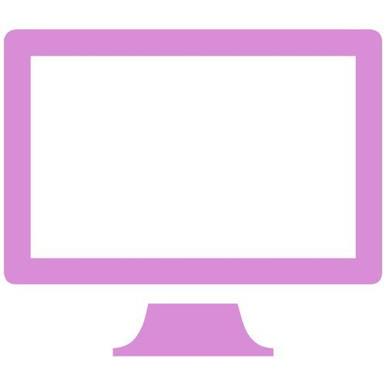 Desktop Monitor Display Decal Sticker -pink mirrored- Decal Sticker ...