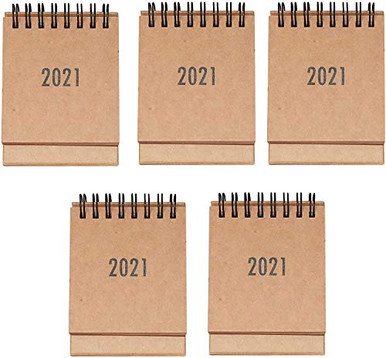 Desktop Calendar 5 Counts 2021 Monthly Mini Calendar 3 Inches Self ...