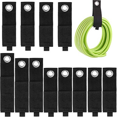 12 Pieces Extension Cord Wrap Organizer Storage Straps Hook and Loop ...
