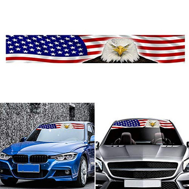 ATMOMO Front Windshield Decal Vinyl Sticker Strip Windshield Shade Sun ...