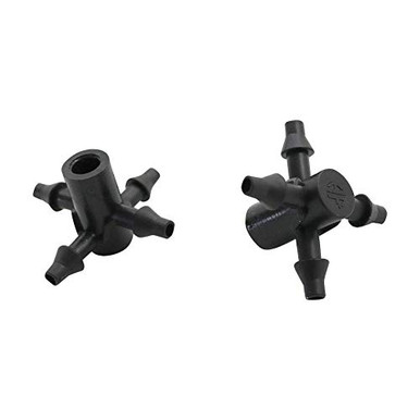 Triangle-Box - 4mm to 4-way 3mm barb Connector arrow dripper adapter ...