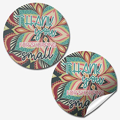 Fall Floral Print Thank You for Shopping Small Customer Appreciation ...