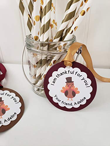 Thanksgiving Turkey Gift Favor Thank you Tags - Warehousesoverstock