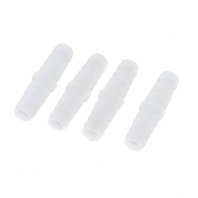 uxcell 4 Pcs Straight Joint Connector White 8mm Dia for Air Line Tubing ...