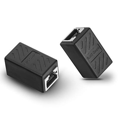 RJ45 Coupler 2 Pack in Line Coupler Female to Female Internet Cable ...