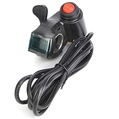 Electric Throttle E-Bike Thumb Throttle Speed Control with LCD Display ...