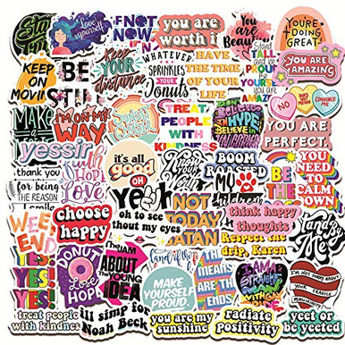 Inspirational Stickers Laptop Stickers 50 Pack Reward Motivational ...