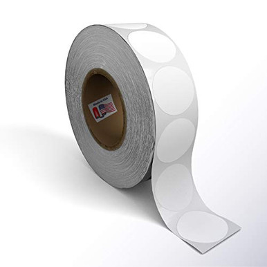 Kenco Color Coding Circle Dot Sticker Labels on a roll -White 2 INCH ...