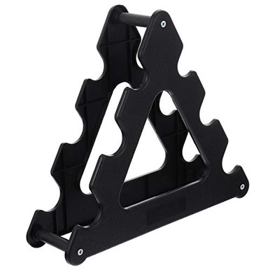 VOSAREA Dumbbell Triangle Rack 3 Tier Dumbbell Storage Holder Fitness ...