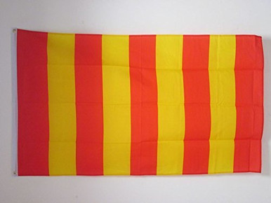 AZ FLAG Stripped Red and Yellow Flag 3 x 5 - Stripped Flags 90 x 150 cm ...