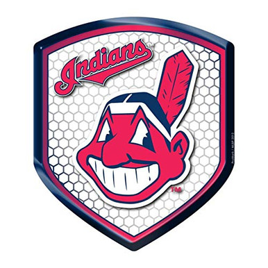 SLS FANMats Indians Chief Wahoo High Intensity Shield Reflector Emblem ...