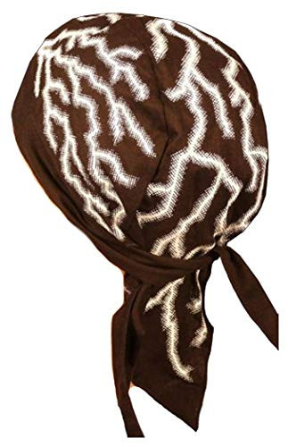 Sparkling EARTH Skull Caps Headwraps Doo Rags Do Rag - Lightning Bolt ...