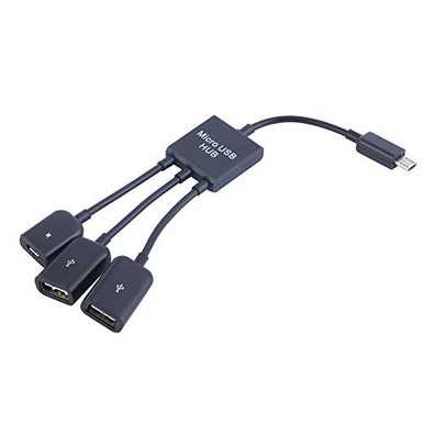 3 in 1 USB OTG Cable Adapter Micro USB Hub USB OTG Adapter for ...