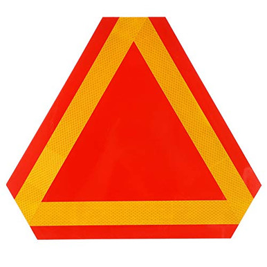 VILLCASE Slow Moving Vehicle Triangle Sign Rear Reflector for Cars ...