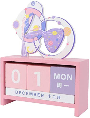 Wooden Block Calendar Desktop Calendar Wood Blocks Design Month Date ...