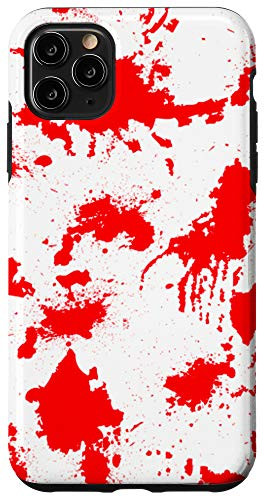 iPhone 11 Pro Max Cute Graffiti Blood Splatter Pattern - Red Over White ...