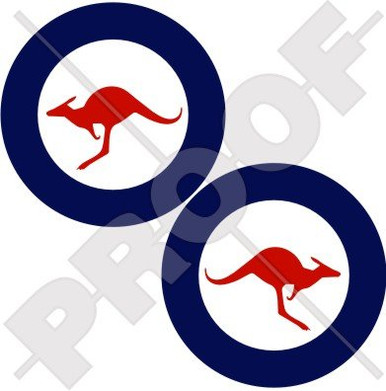 AUSTRALIA Australian AirForce RAAF Aircraft Roundels 3 inch -75mm ...