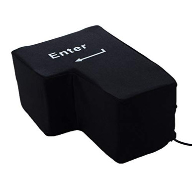 Big Enter Key Stress Relief Vent Plush Toy with USB for Birthday Gift ...