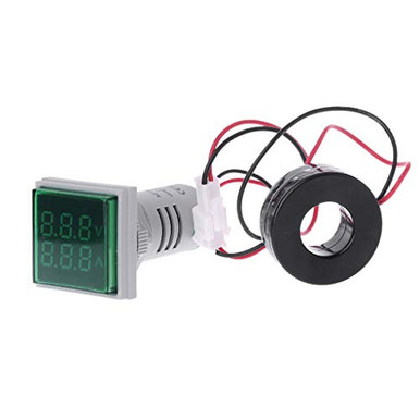 OTGO Square LED Digital Dual Display Voltmeter and Ammeter Voltage ...