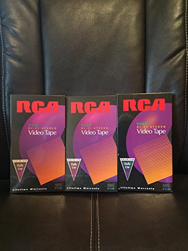 RCA T120 Hi-Fi Premium Grade VHS Video Tapes (3 Pk) - Warehousesoverstock