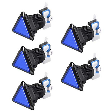 uxcell Game Push Button 39x39x39 Triangle 12V LED Illuminated Push ...