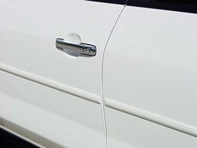 TRUE LINE Automotive White Door Edge L Shape Molding Kit with 3M Tape ...