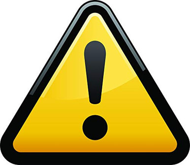 Simple Warning Caution Signs Symbols Emoji Cartoon Vinyl Sticker -8 ...